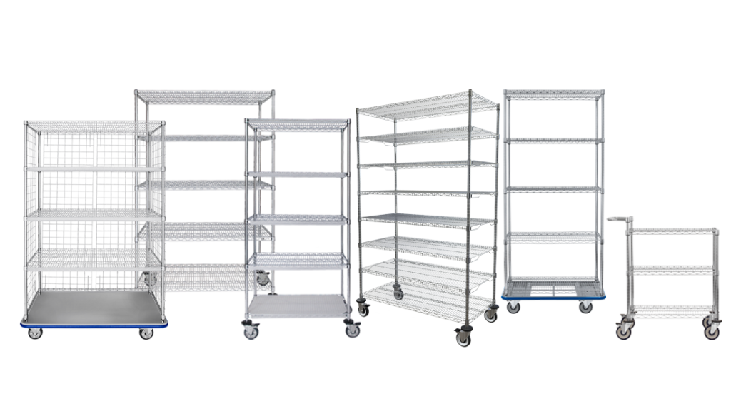 LogiQuip Mobile Wire Shelving landing page