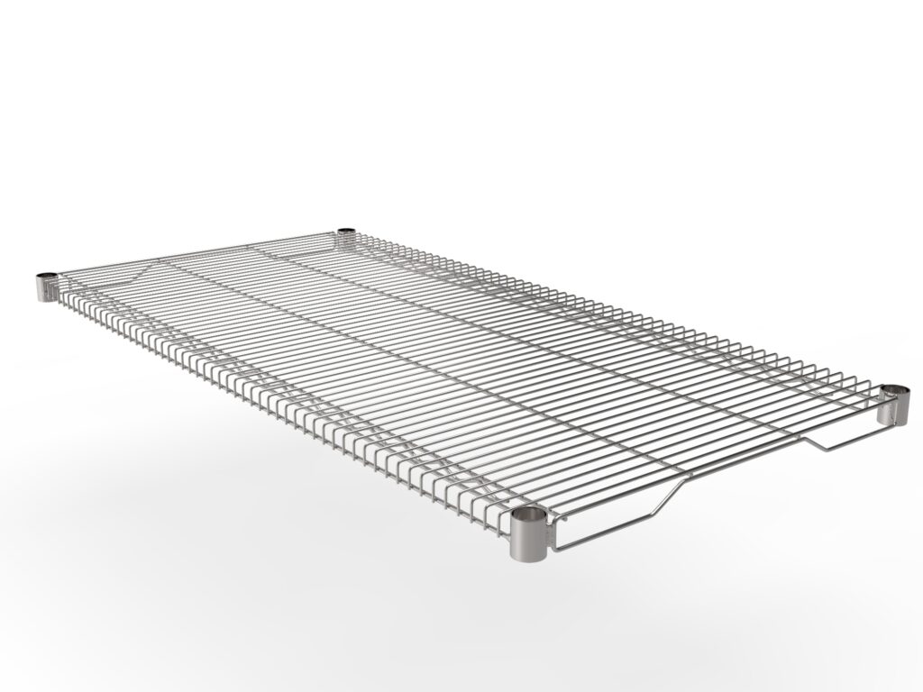 Waterfall Edge, 24” x 72” Wire Shelf-(Cat.#2472CHWF)