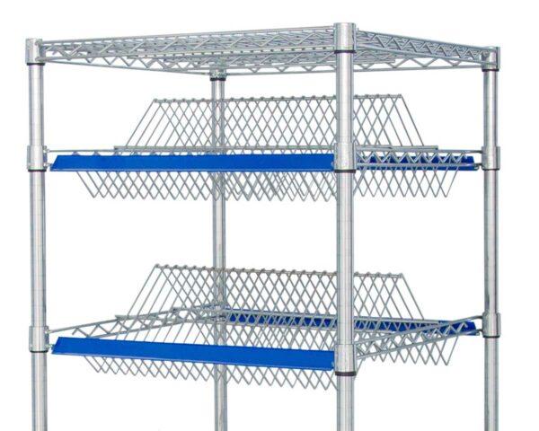 Suture Shelf 48” Label Holder, Blue-(Cat.#STRLH48BL)