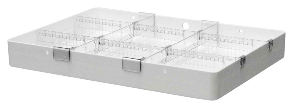 Treatment Cart 4.25” High Drawer Insert with Dividers-(Cat.#VMT-2)
